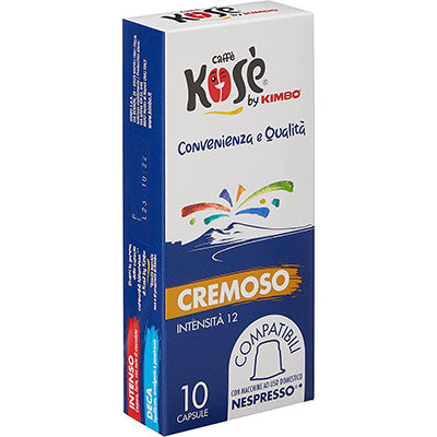 Kosè by kimbo cremoso – capsule compatibili nespresso original spedizi